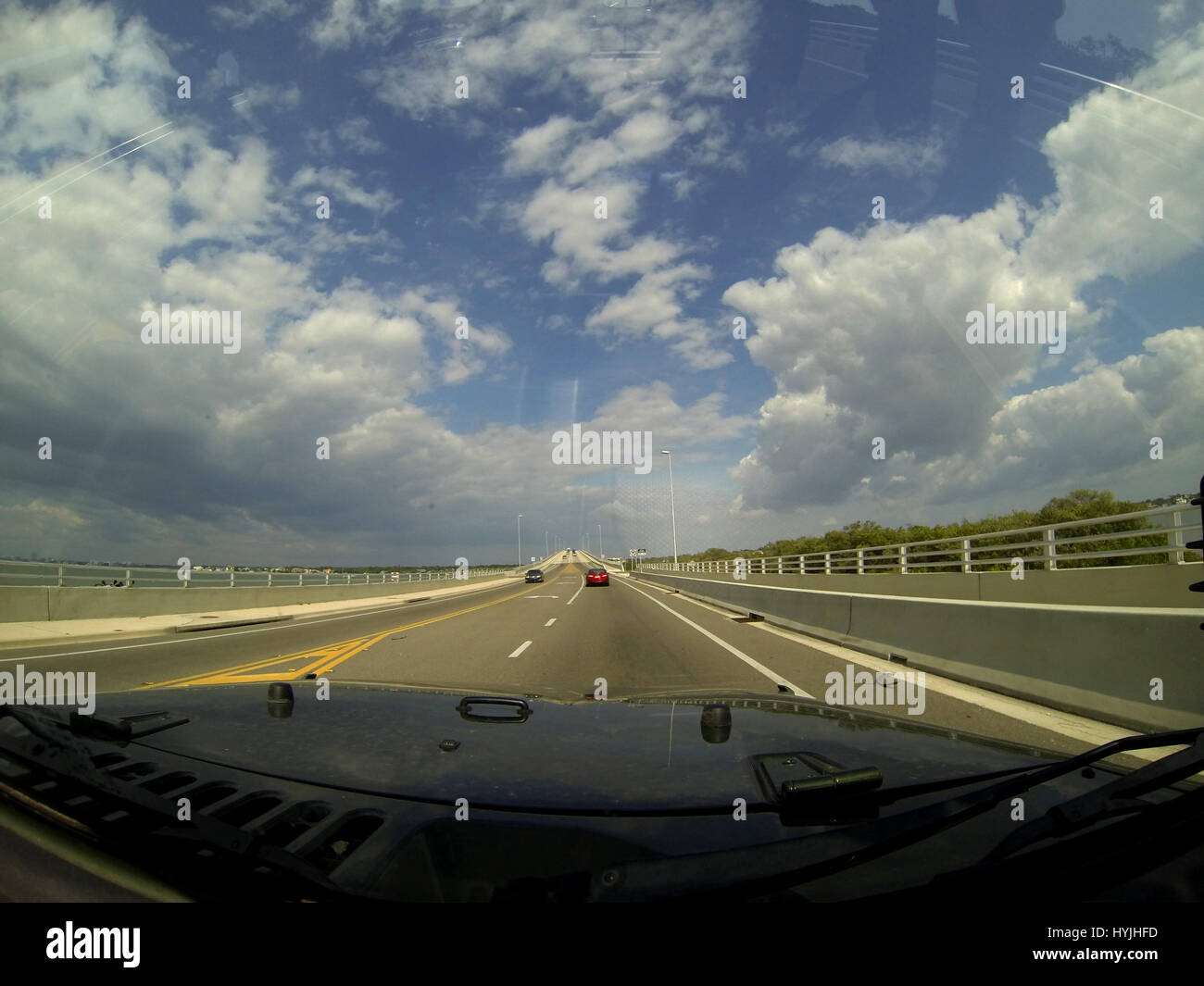 highway from inside car Stock Photo - Alamy