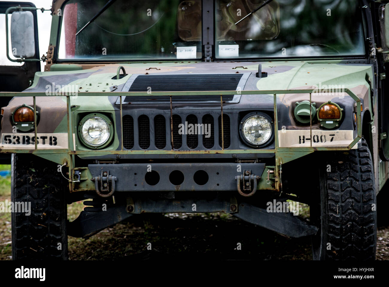 front of military hummer Stock Photo - Alamy