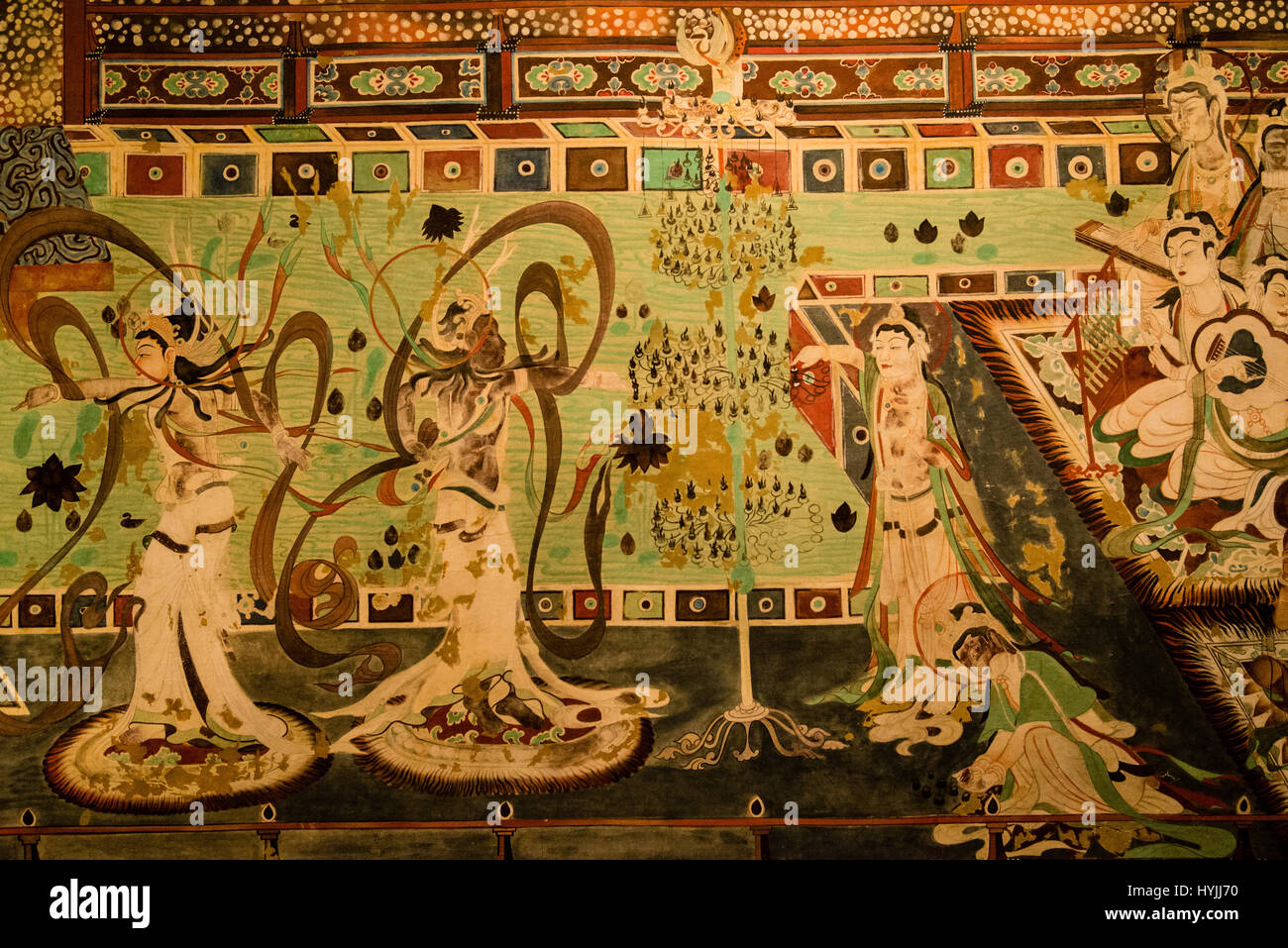 replica of the Dunhuang Murals Stock Photo - Alamy