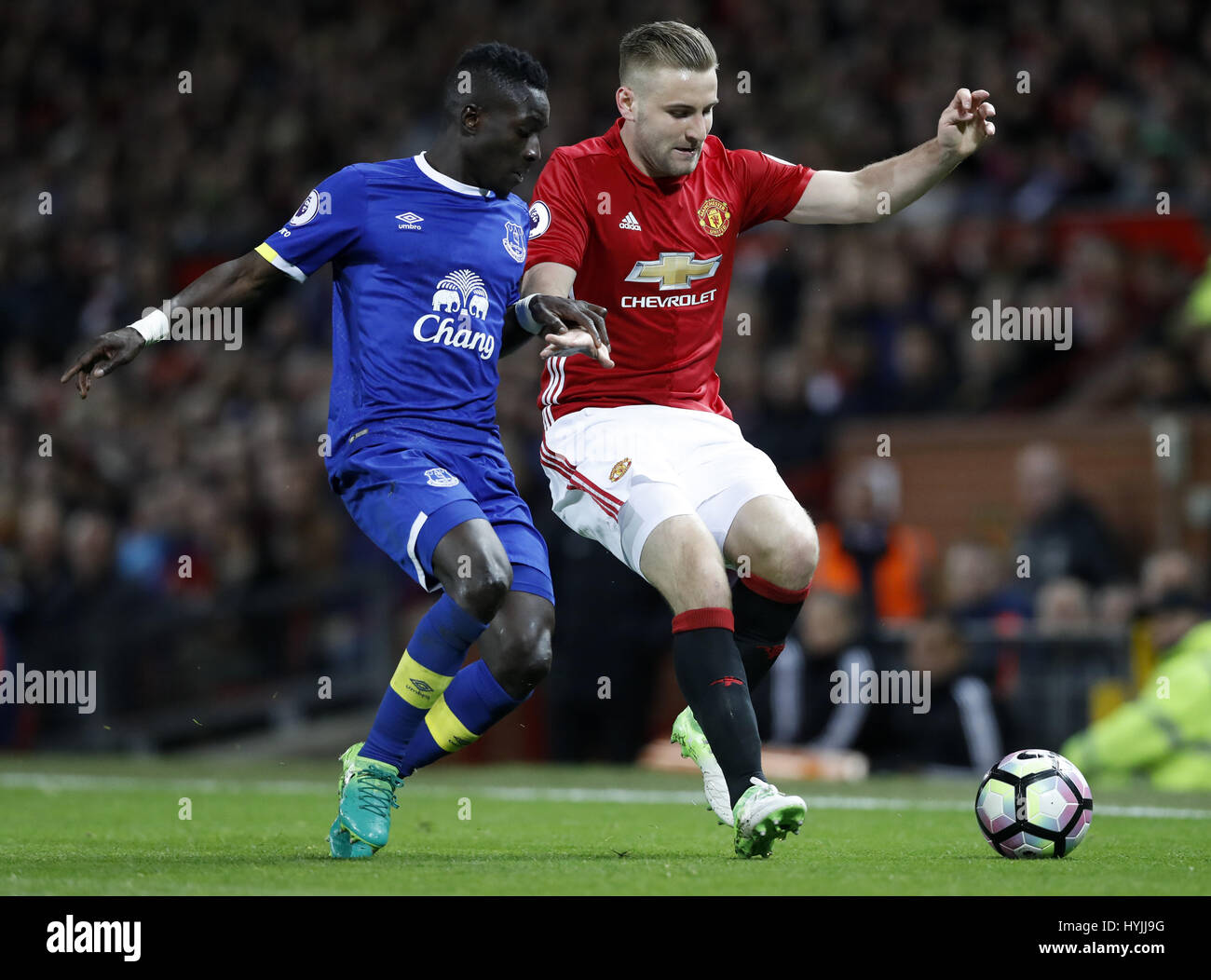 Manchester United's Luke Shaw during the Premier League match at Old ...