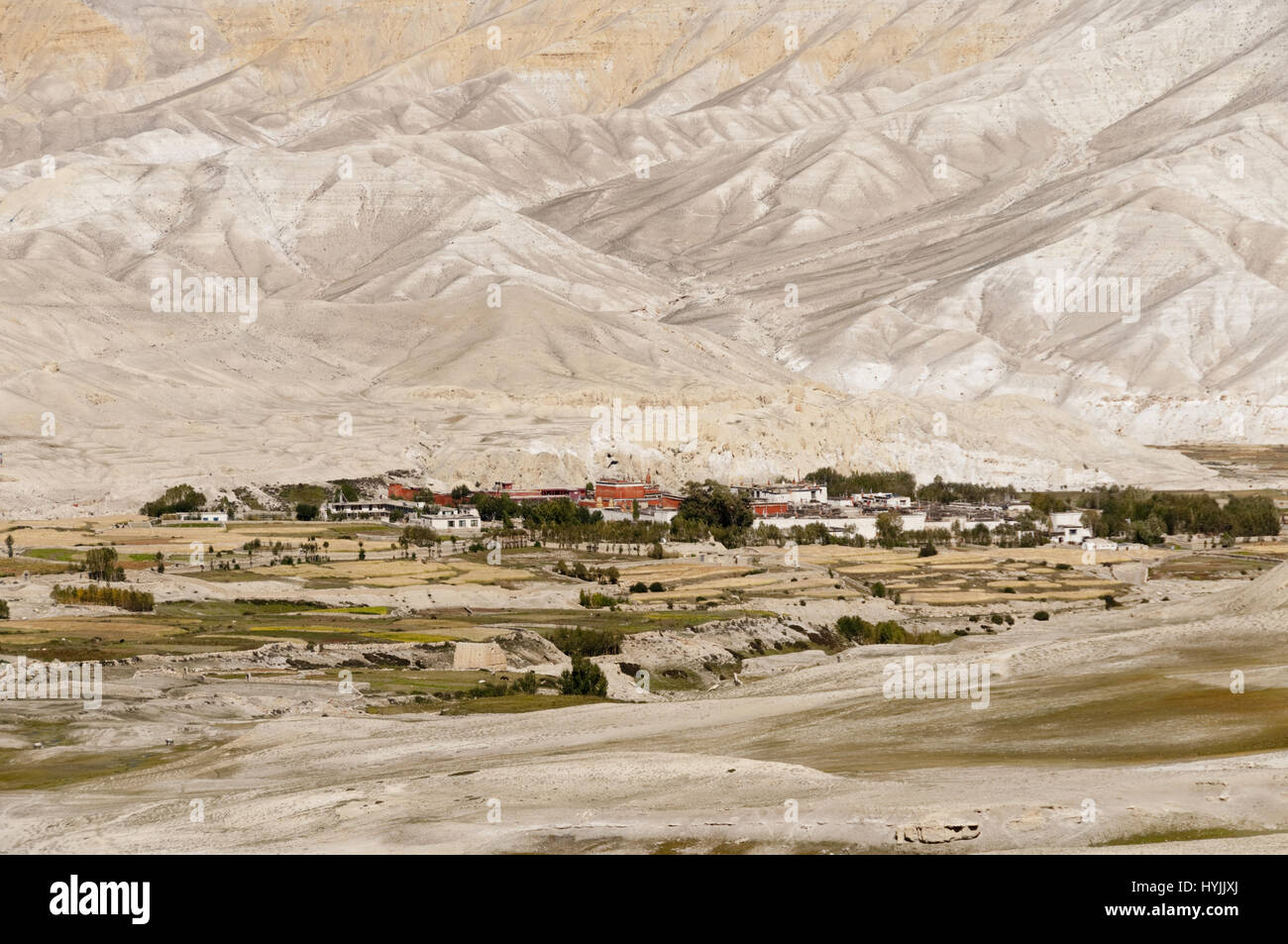 Nepal, Mustang trek, Lo Mantang, city from west Stock Photo - Alamy
