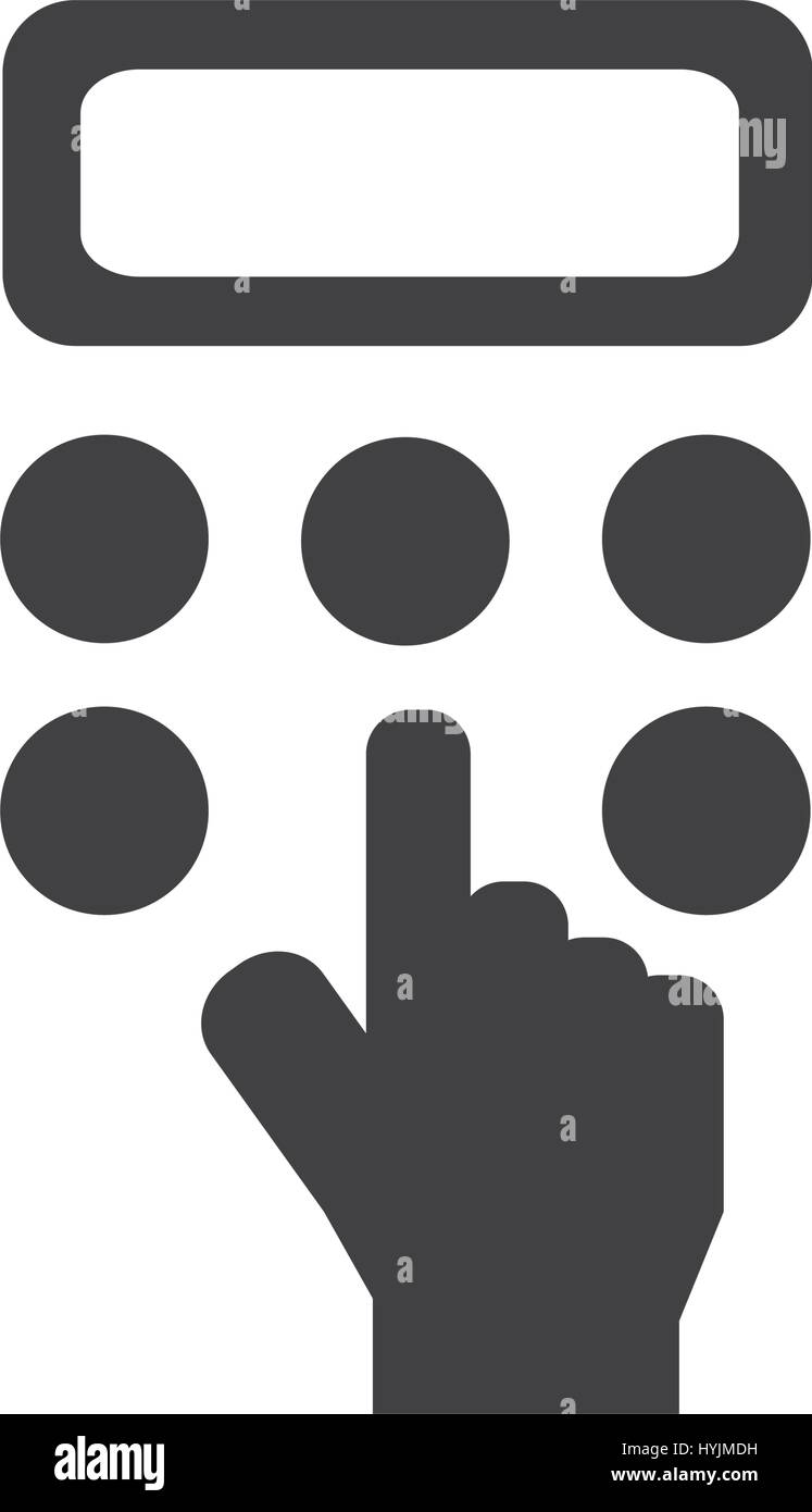 ATM Symbol Icon Design Press the button Stock Vector Image & Art - Alamy