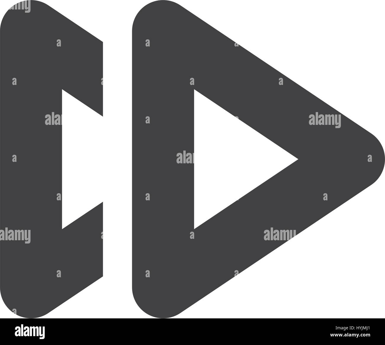 forward arrow symbol icon vector Stock Vector Image & Art - Alamy