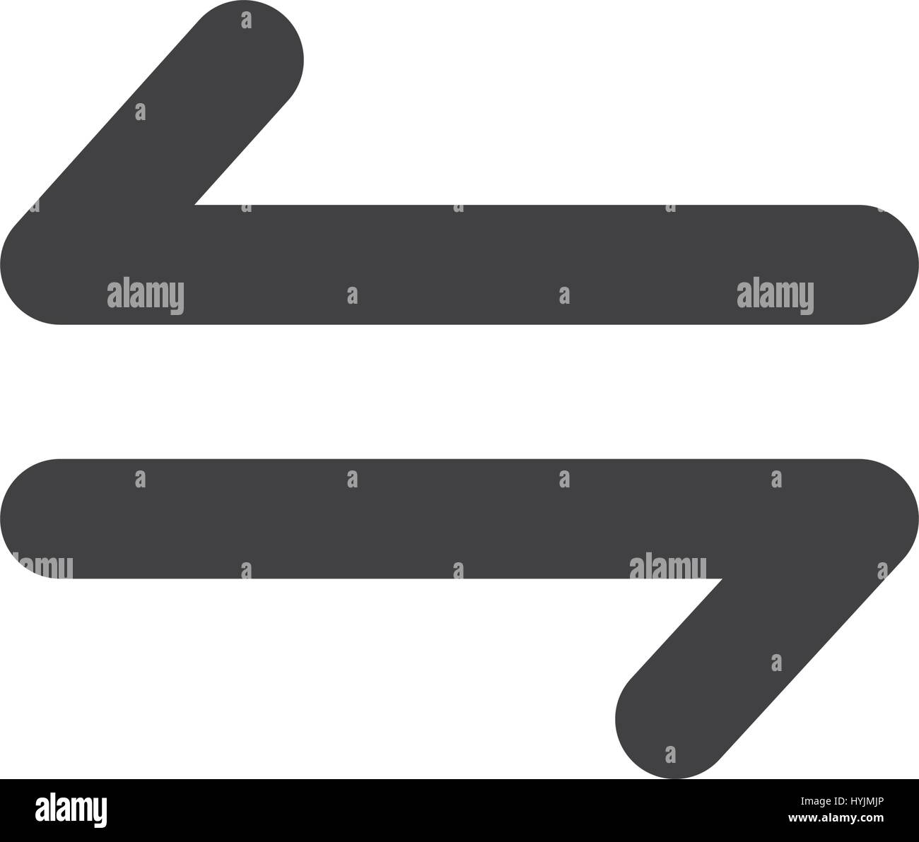 Back and forth arrow Cut Out Stock Images & Pictures - Alamy