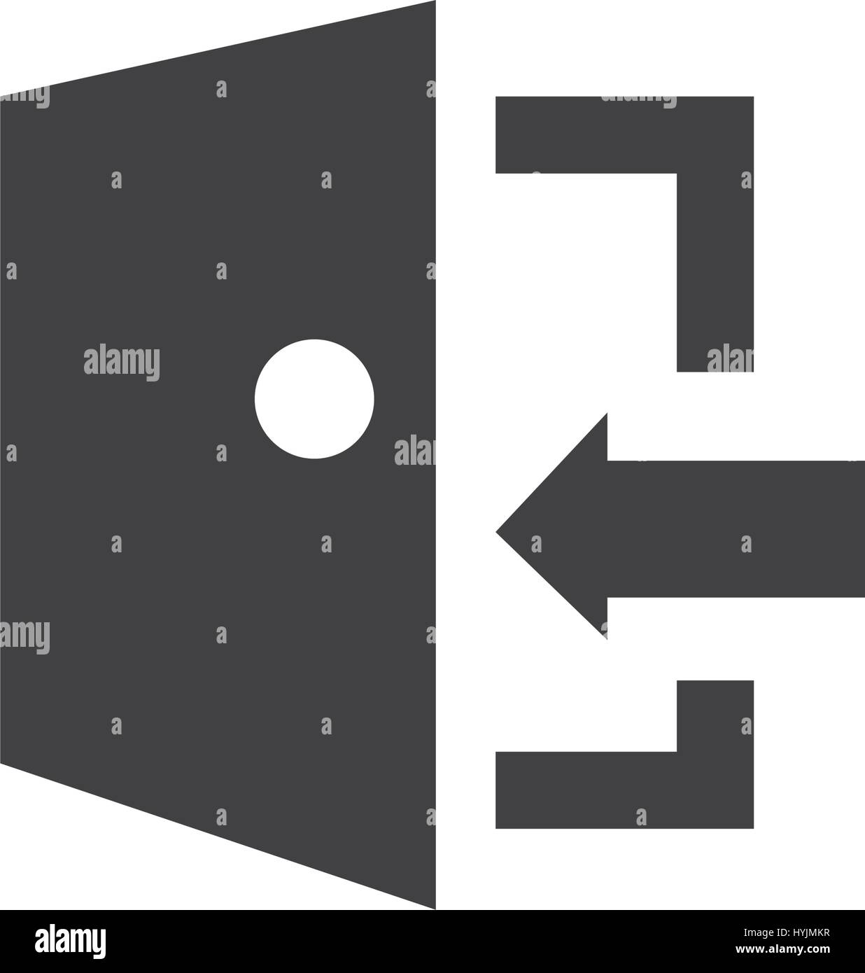 login symbol icon vector Stock Vector Image & Art - Alamy