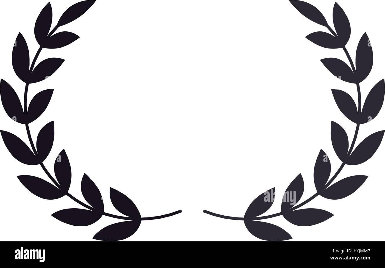 wreath leafs crown icon vector illustration design Stock Vector Image ...