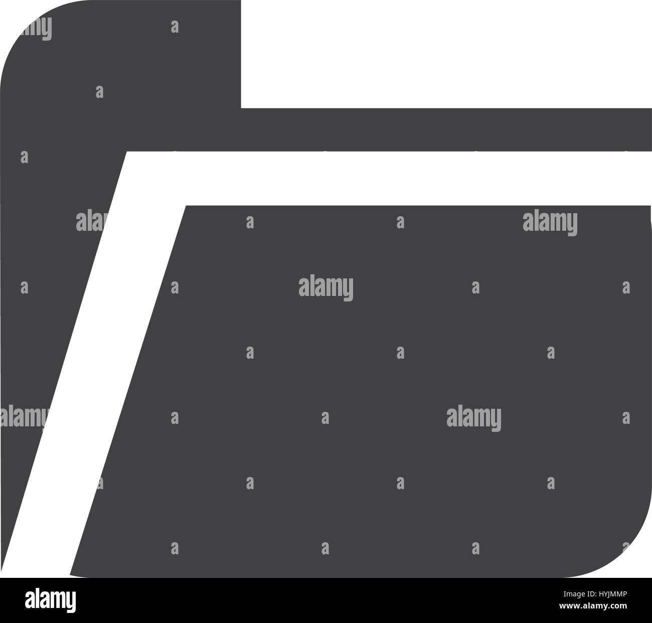 Empty folder icon design Stock Vector Image & Art - Alamy
