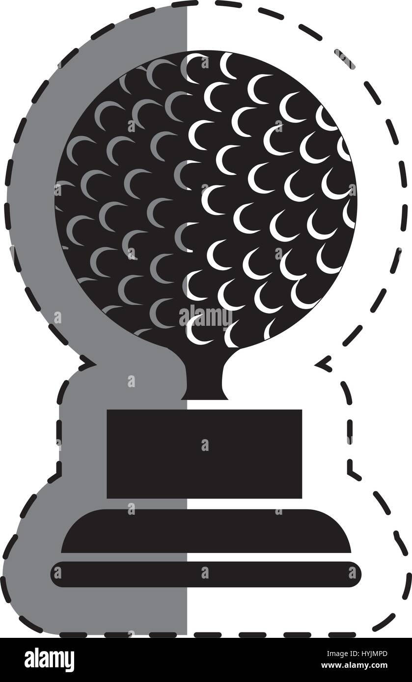 trophy golf isolated icon Stock Vector Image & Art - Alamy