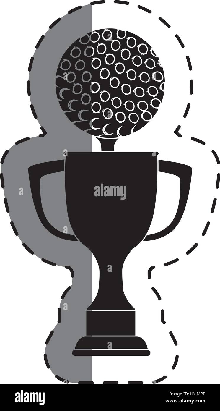 trophy golf isolated icon Stock Vector Image & Art - Alamy