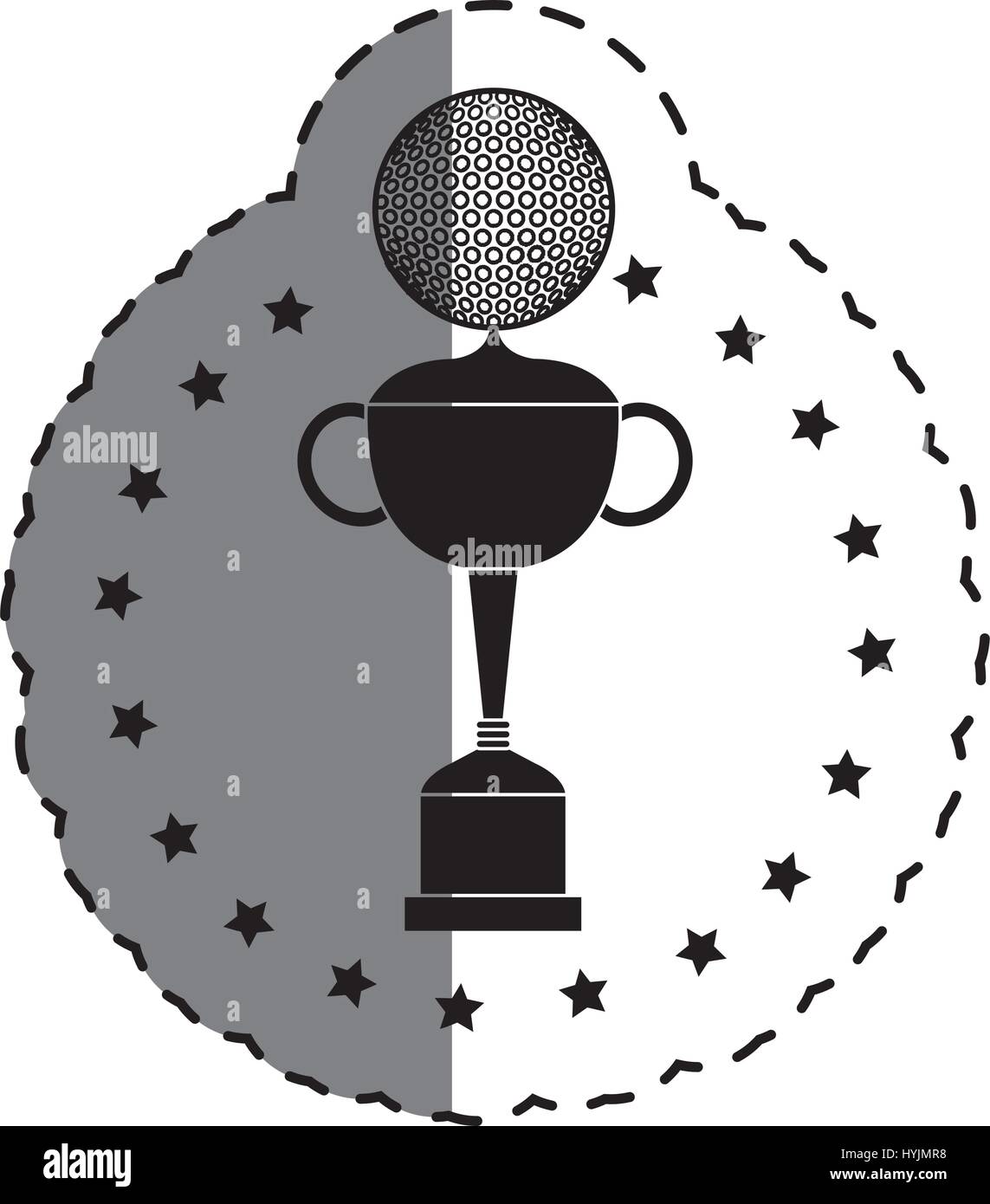 trophy golf isolated icon Stock Vector Image & Art - Alamy