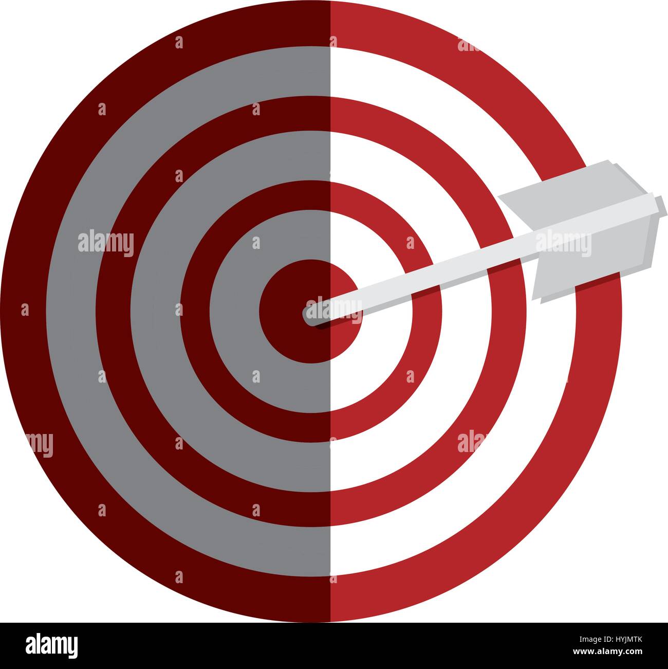 target with arrow isolated icon Stock Vector Image & Art - Alamy
