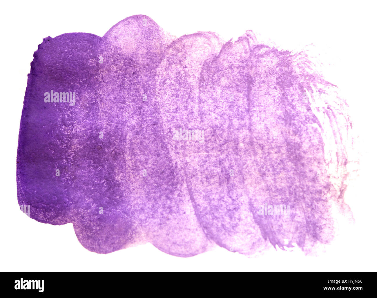 violet watercolor stroke isolated on white background Stock Photo - Alamy