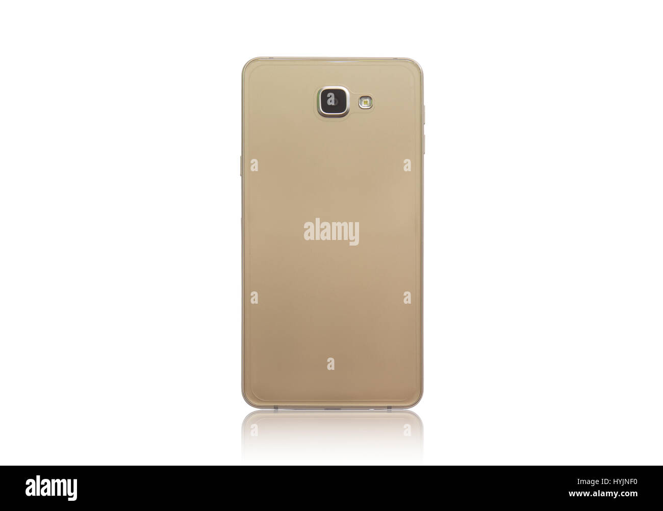 Gold Smart Phone Isolated on White Background Stock Photo - Alamy