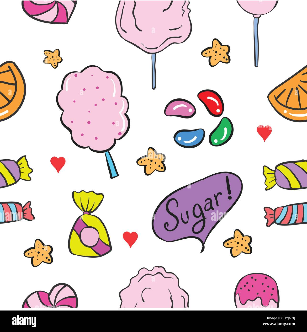 Vector art of candy sweet doodle style Stock Vector Image & Art - Alamy