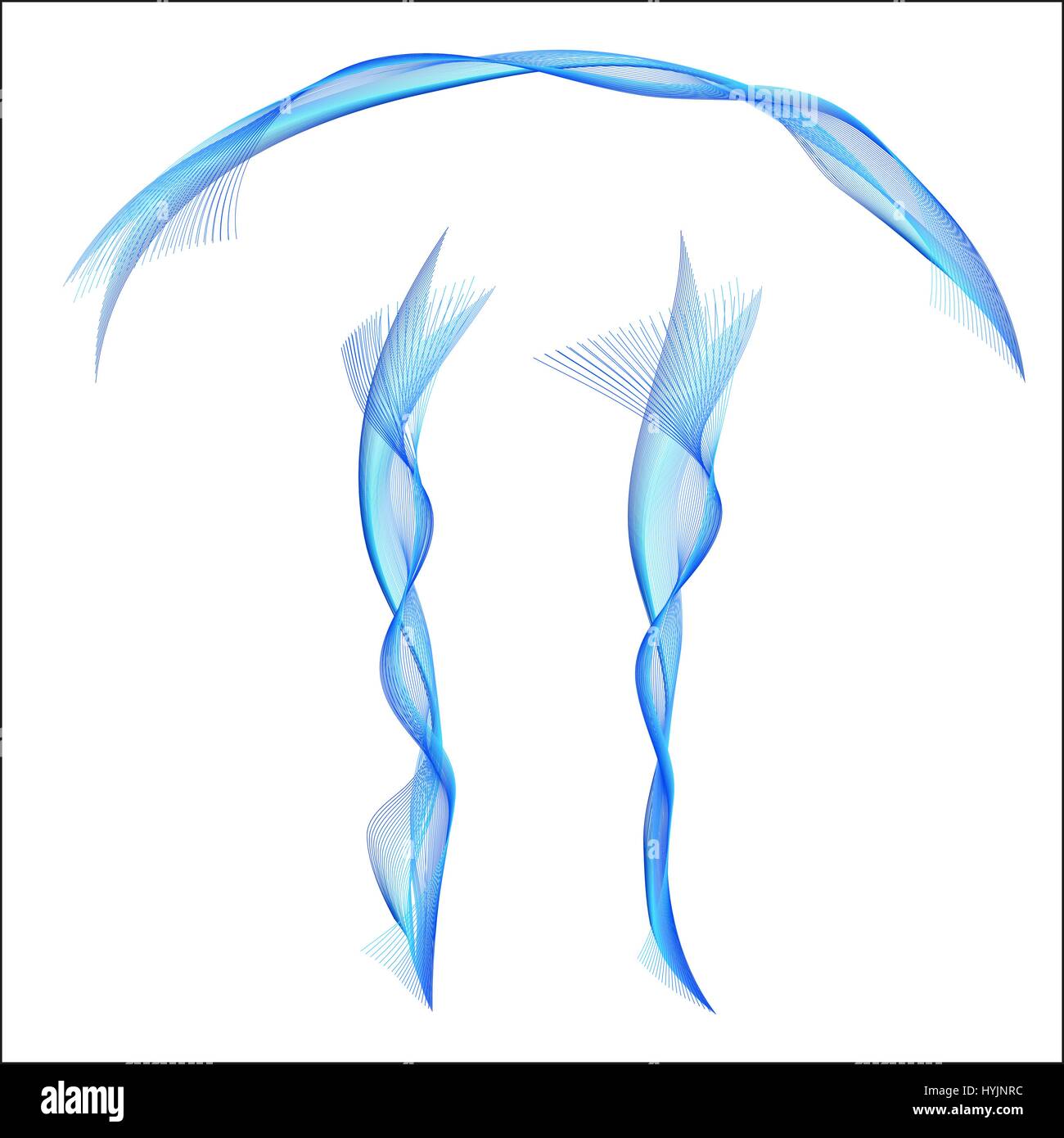 Spiral long strip of blue blend to design Web pages Stock Vector Image ...