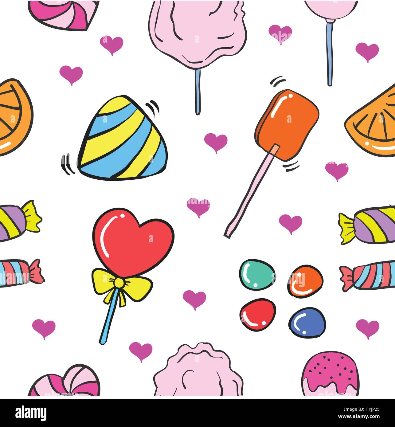 Collection stock of candy doodle style Stock Vector Image & Art - Alamy