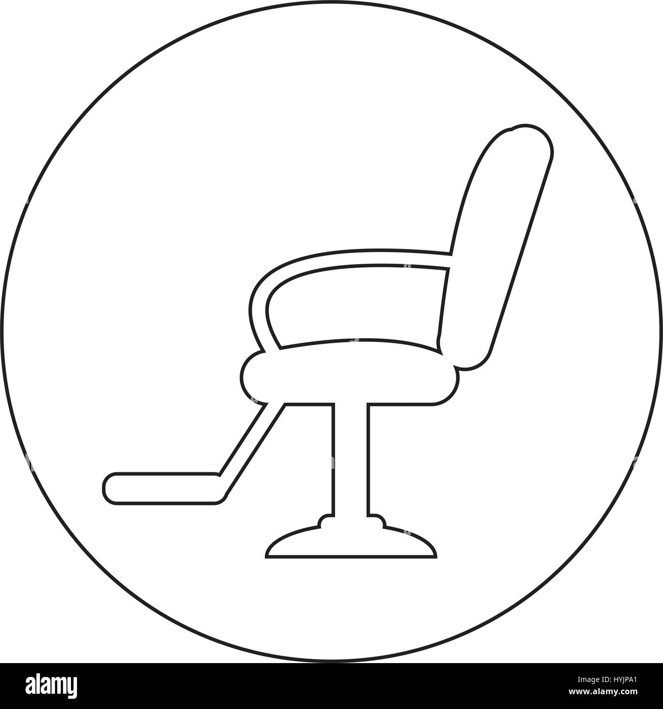Barber Chair Icon Stock Vector Image & Art - Alamy