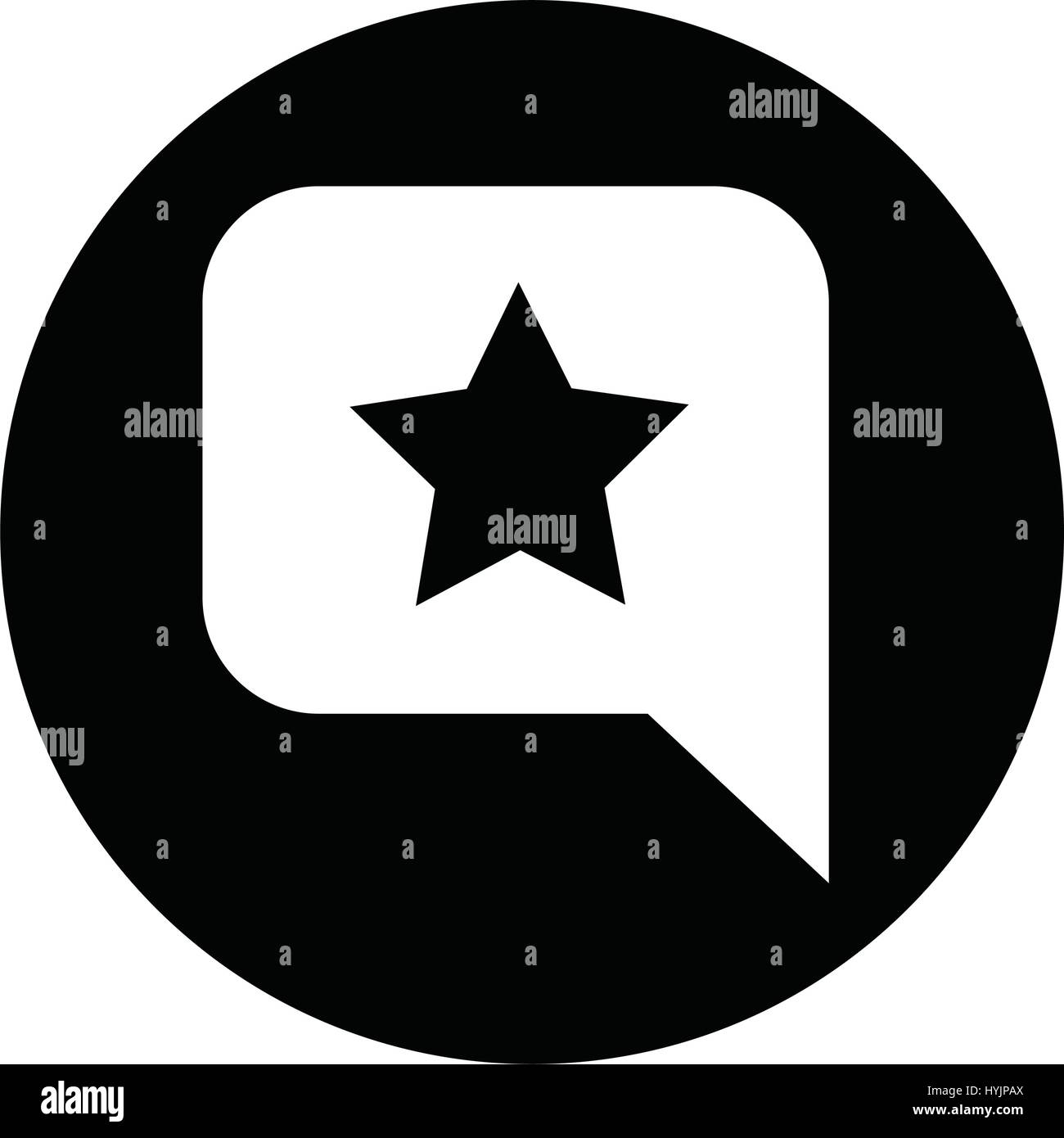 Speech Bubble star icon Stock Vector Image & Art - Alamy
