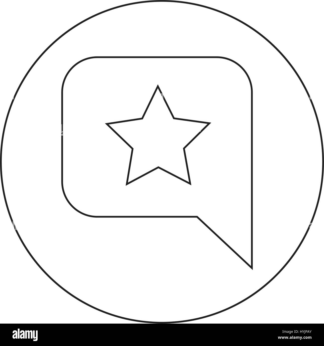 Speech Bubble star icon Stock Vector Image & Art - Alamy