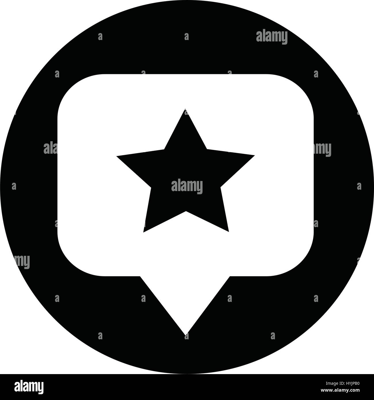 Speech Bubble star icon Stock Vector Image & Art - Alamy