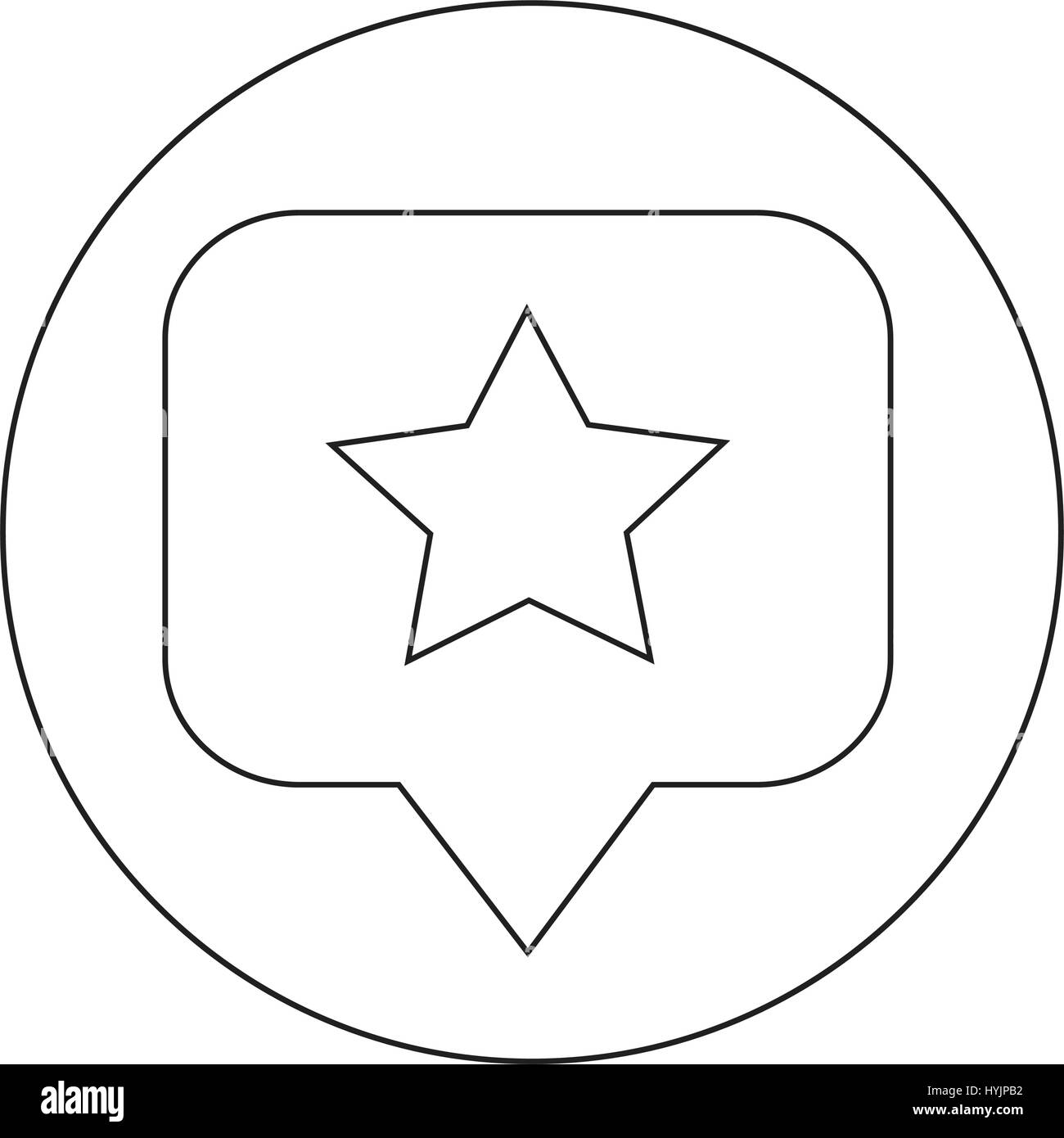 Speech Bubble star icon Stock Vector Image & Art - Alamy