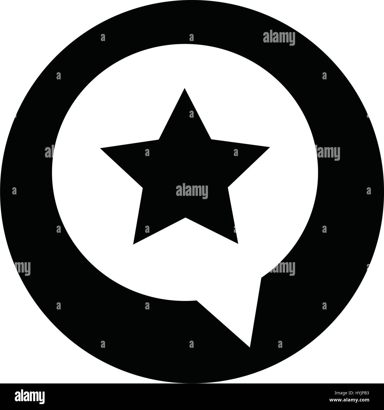 Speech Bubble star icon Stock Vector Image & Art - Alamy