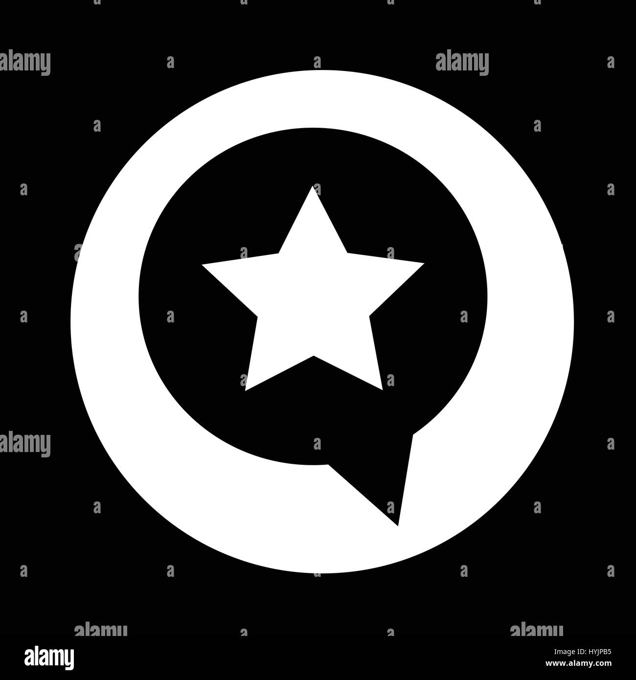 Speech Bubble star icon Stock Vector Image & Art - Alamy