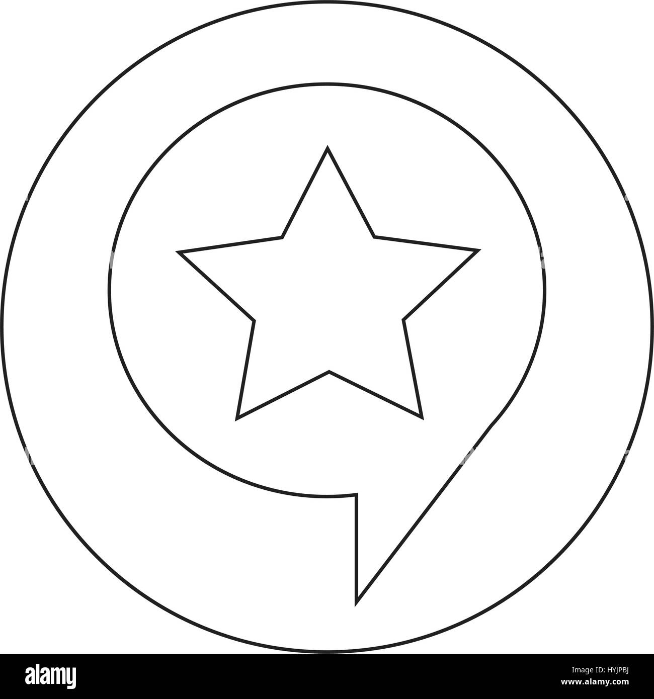 Speech Bubble star icon Stock Vector Image & Art - Alamy
