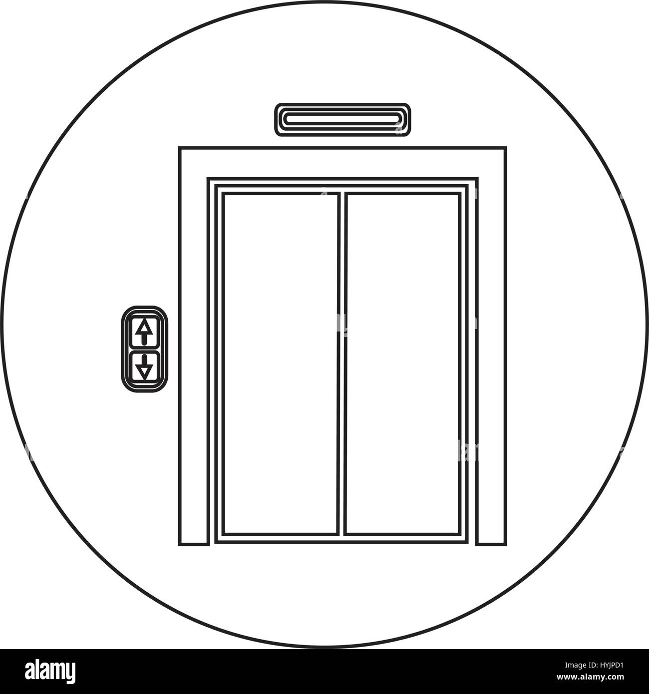 Elevator going down Black and White Stock Photos & Images - Alamy