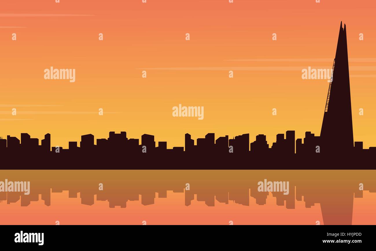 London skyline illustration hi-res stock photography and images - Alamy