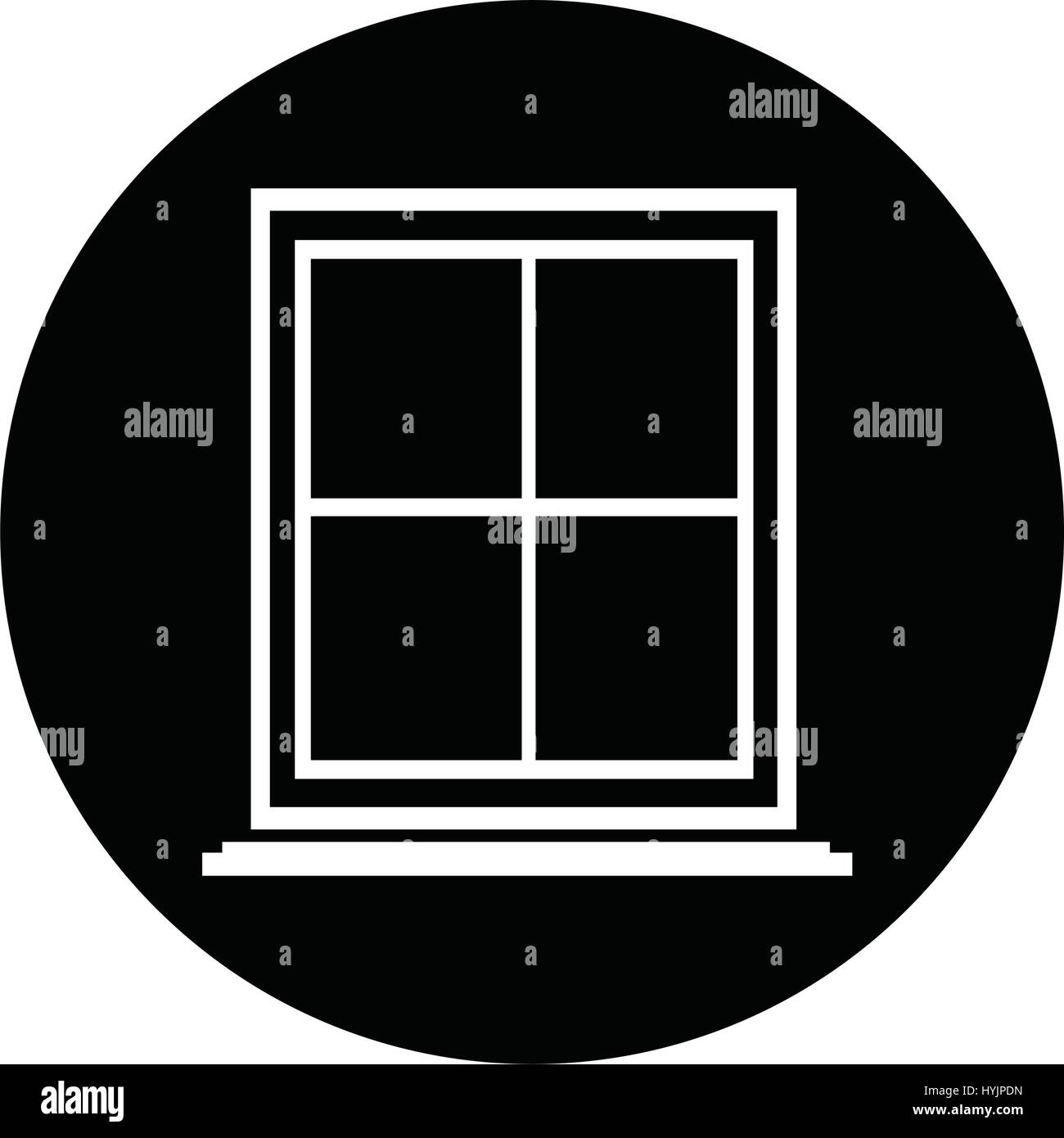 Loft with open window Stock Vector Images - Alamy