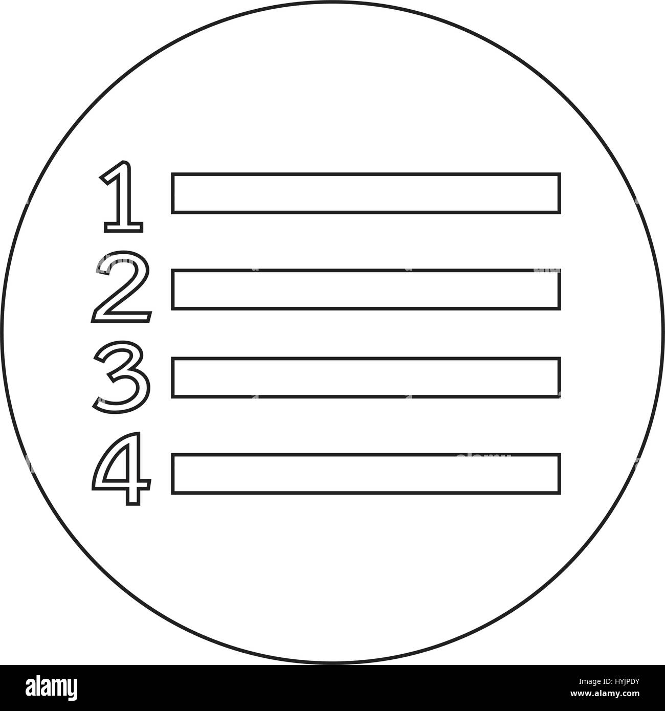 Blank Tasks List Stock Vector Images - Alamy