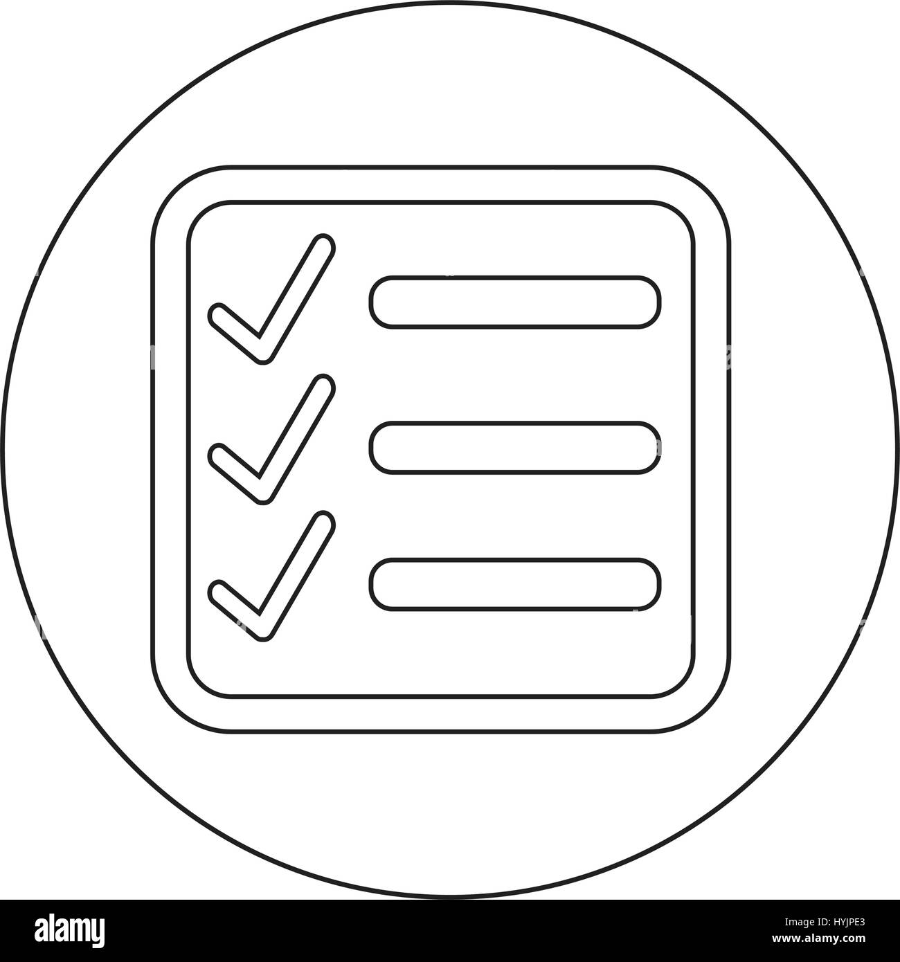 Blank Tasks List Stock Vector Images - Alamy