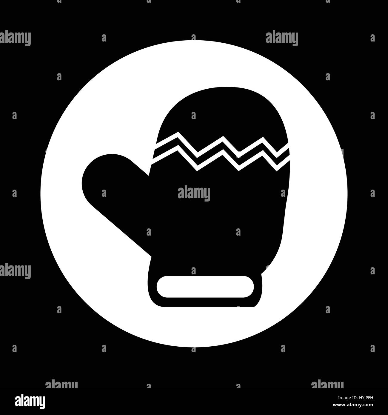 Mitten winter Black and White Stock Photos & Images - Alamy