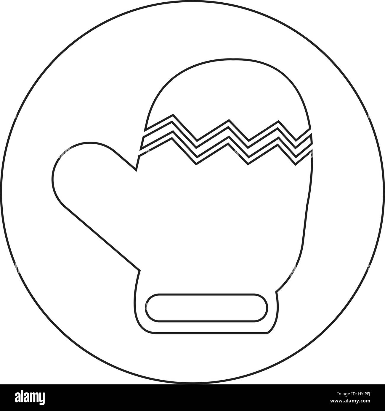 Flat mitten Black and White Stock Photos & Images - Alamy
