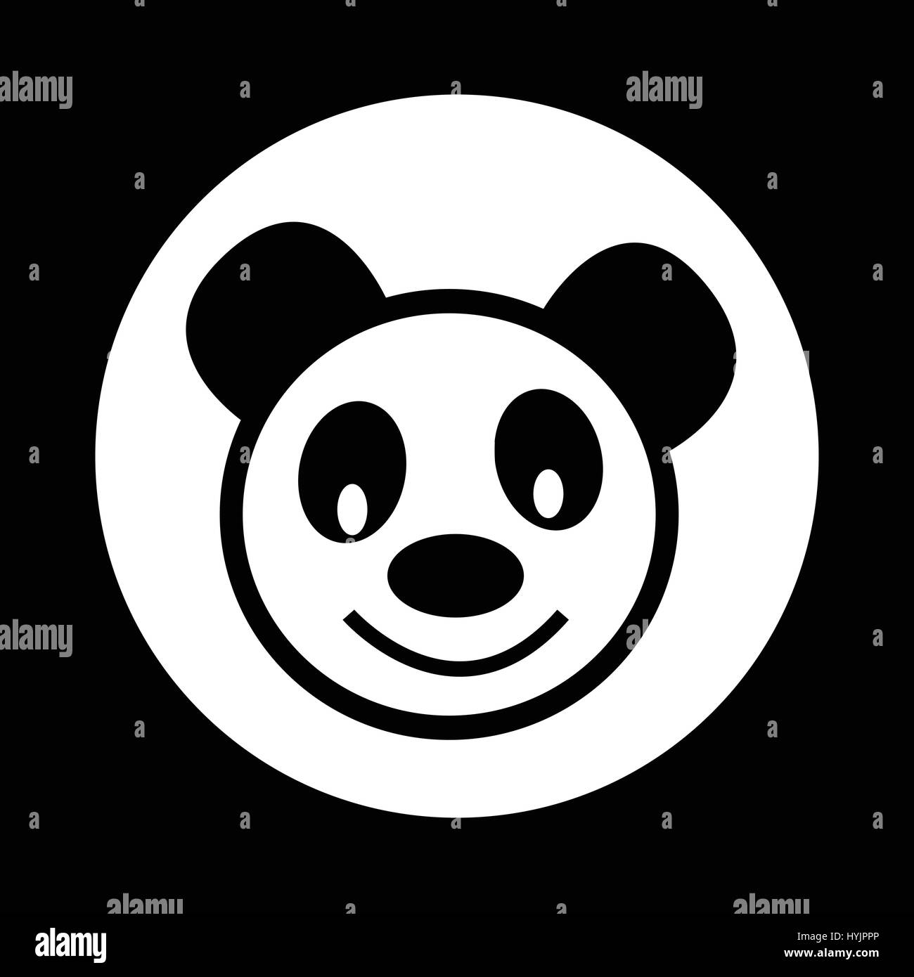 Cute panda Icon Stock Vector Image & Art - Alamy