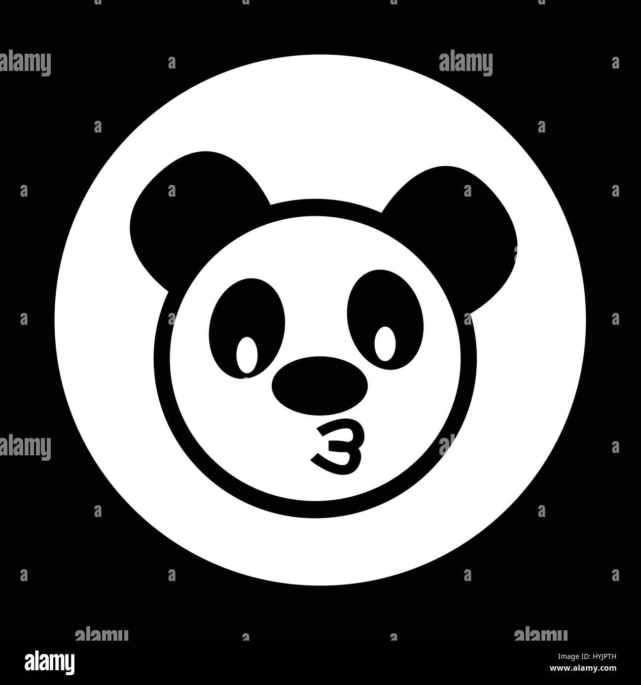 Cute panda Icon Stock Vector Image & Art - Alamy