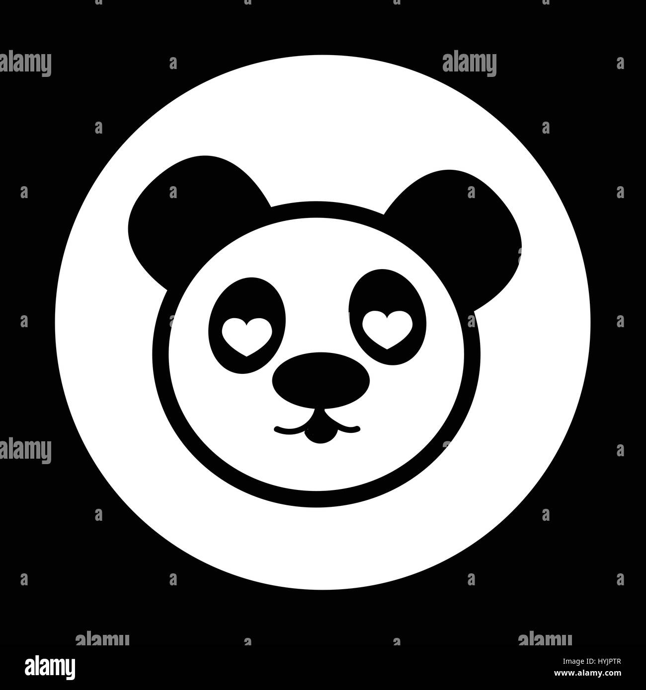 Panda emoticon vector vectors hi-res stock photography and images - Alamy
