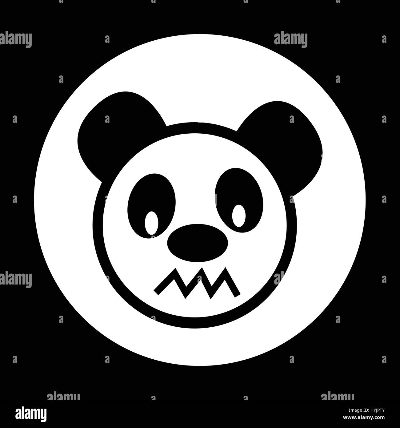 Panda emoticon vector vectors hi-res stock photography and images - Alamy