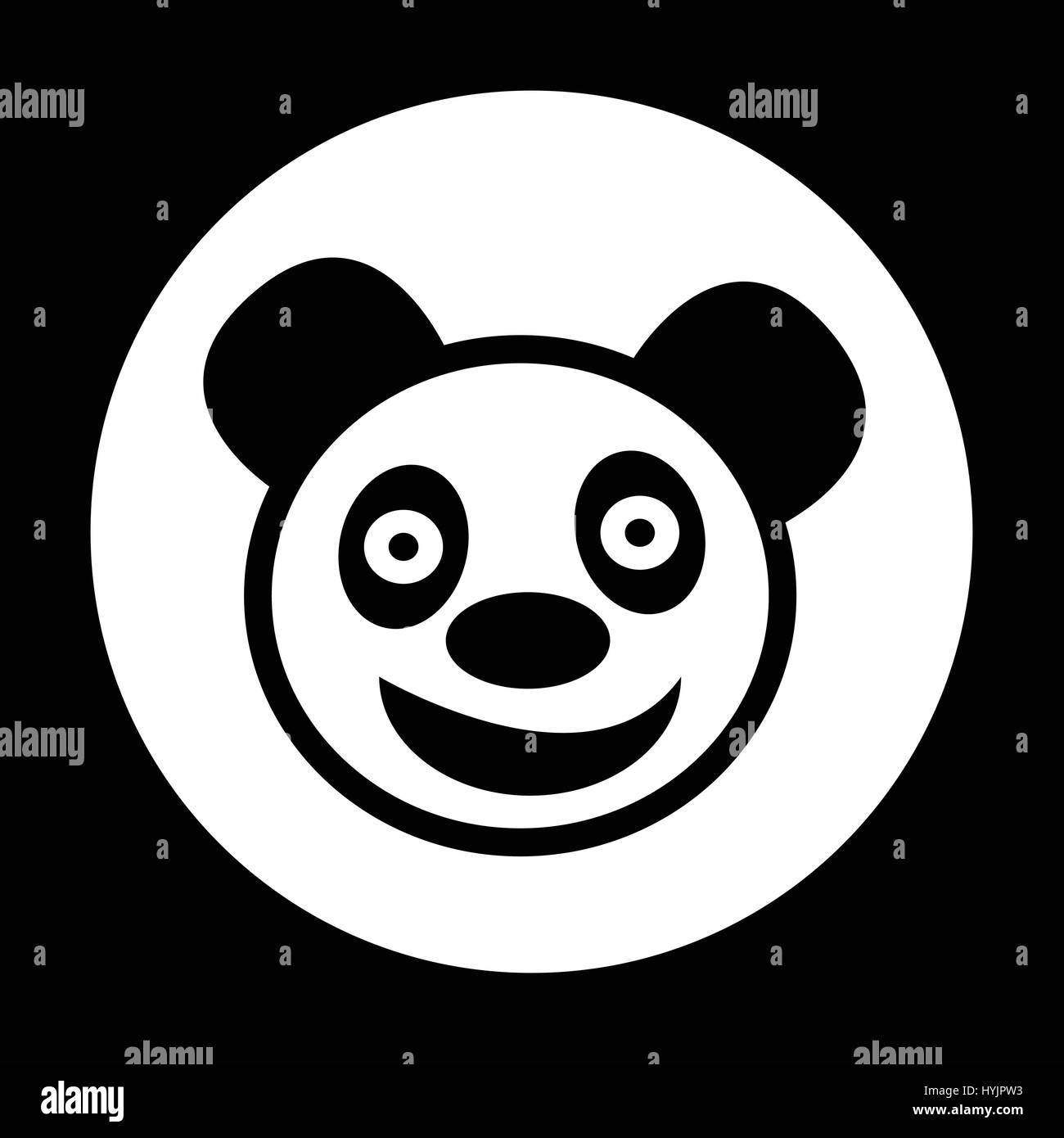 Cute panda Icon Stock Vector Image & Art - Alamy