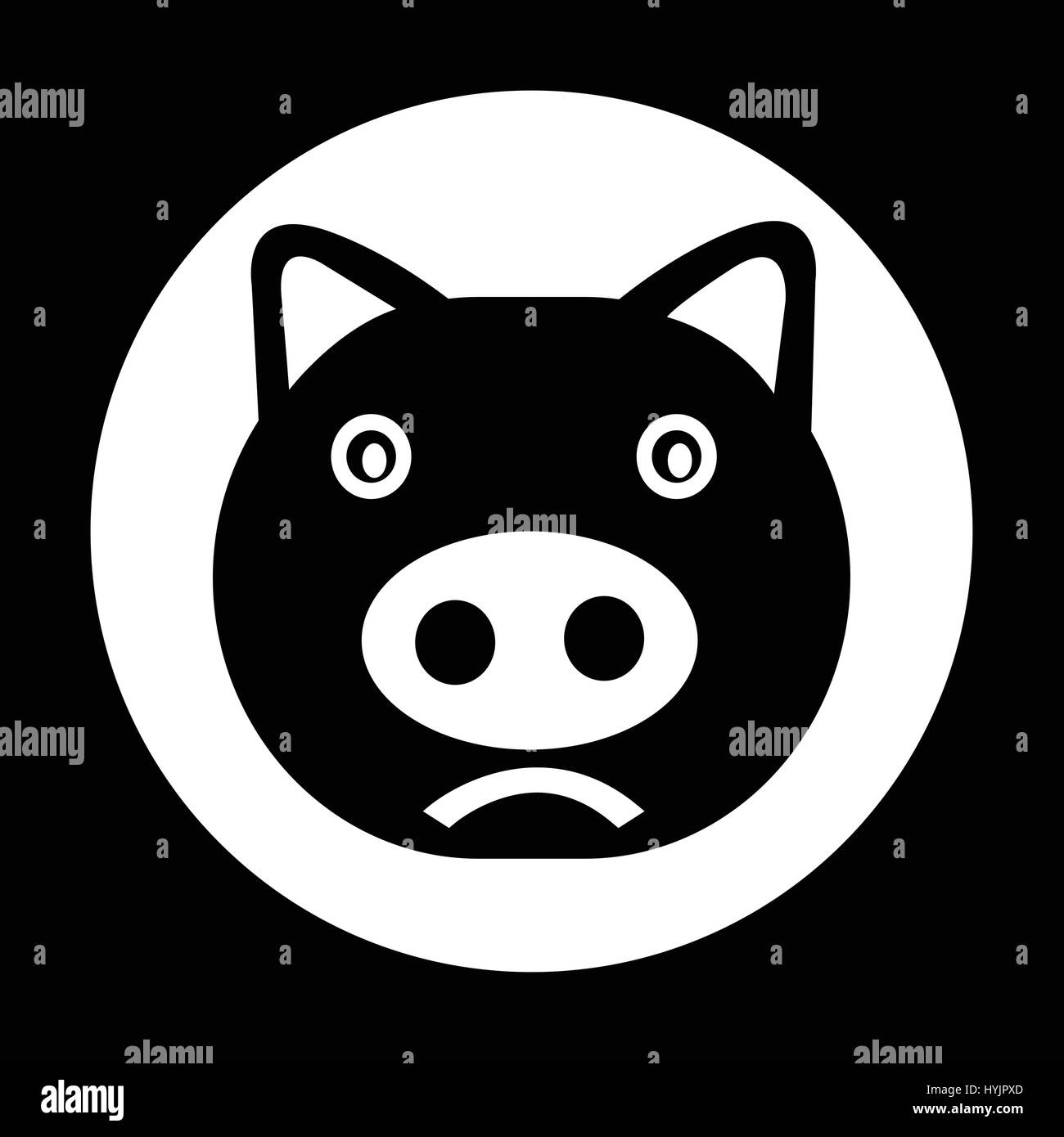 Cute pig Icon Stock Vector Image & Art - Alamy