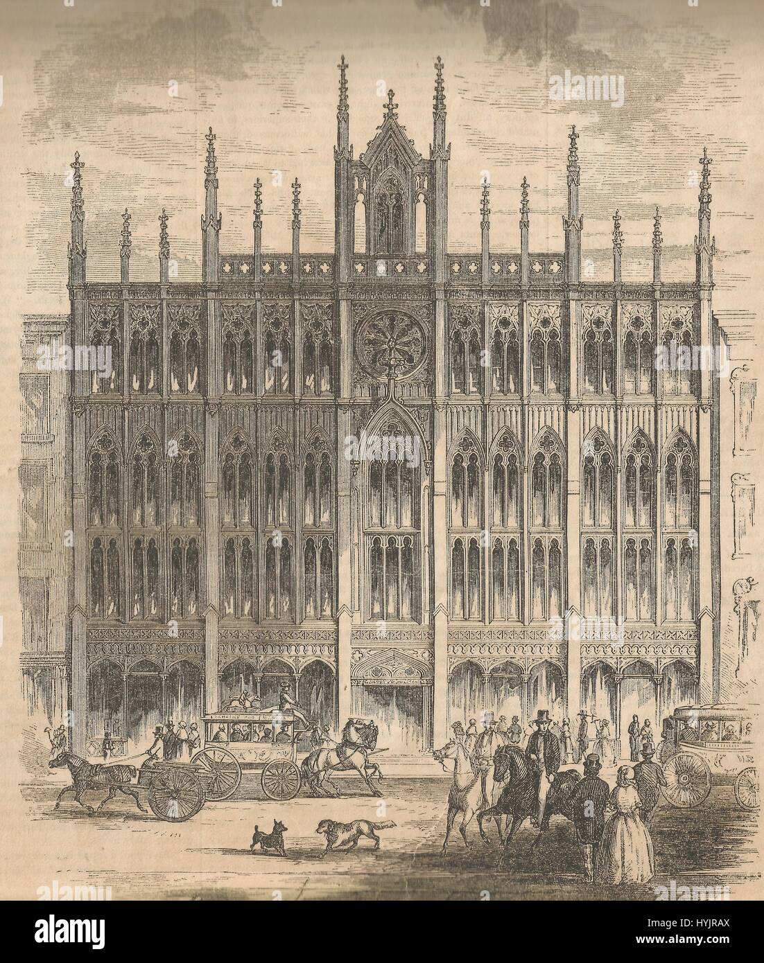 1855 New Masonic Hall, Philadelphia, Pennsylvania. Dedicated on Sept 26 ...
