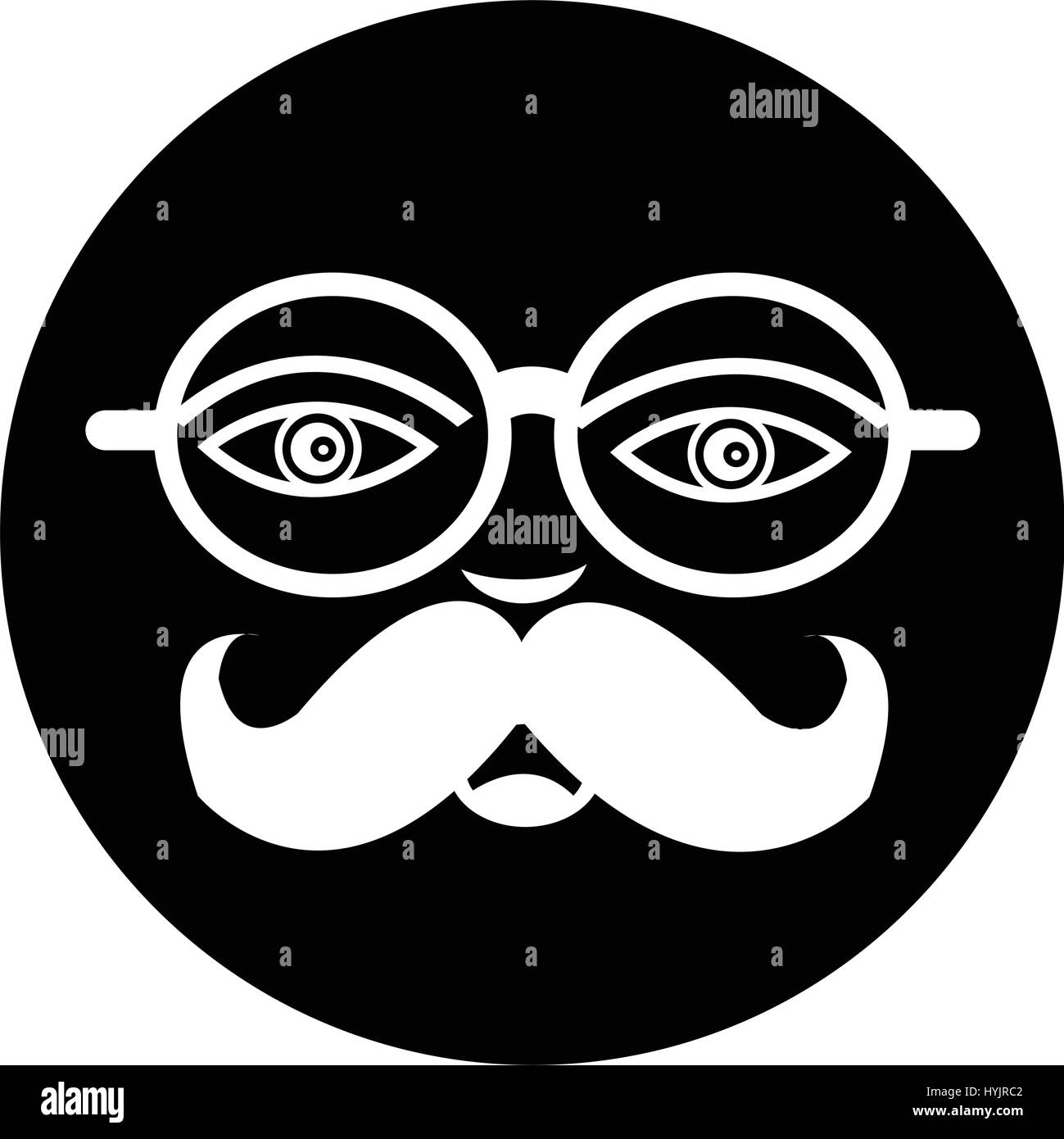 mustache guy face icon Stock Vector Image & Art - Alamy