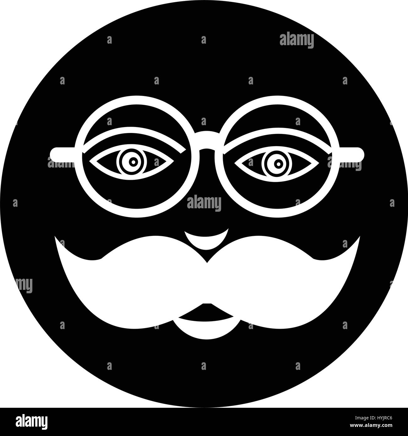 mustache guy face icon Stock Vector Image & Art - Alamy