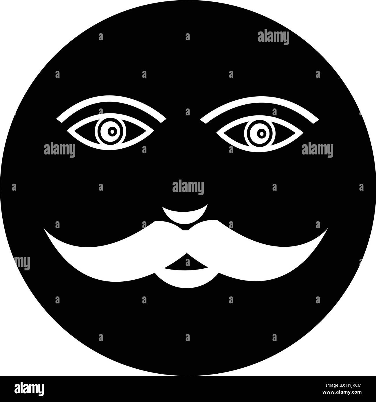 mustache guy face icon Stock Vector Image & Art - Alamy