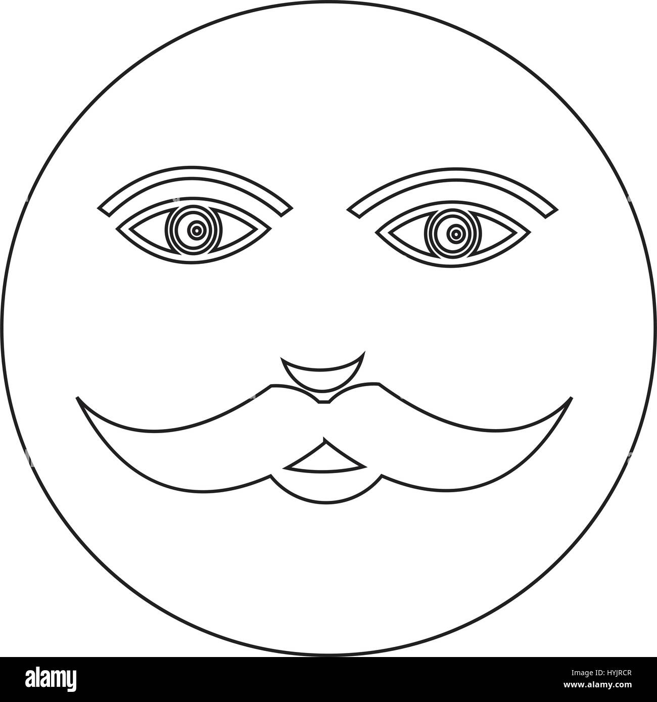mustache guy face icon Stock Vector Image & Art - Alamy