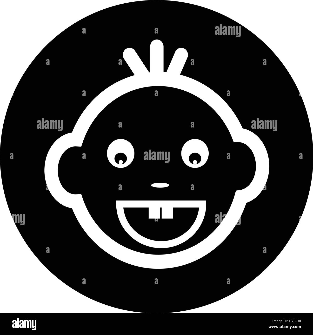 Baby Face Icon Stock Vector Image & Art - Alamy