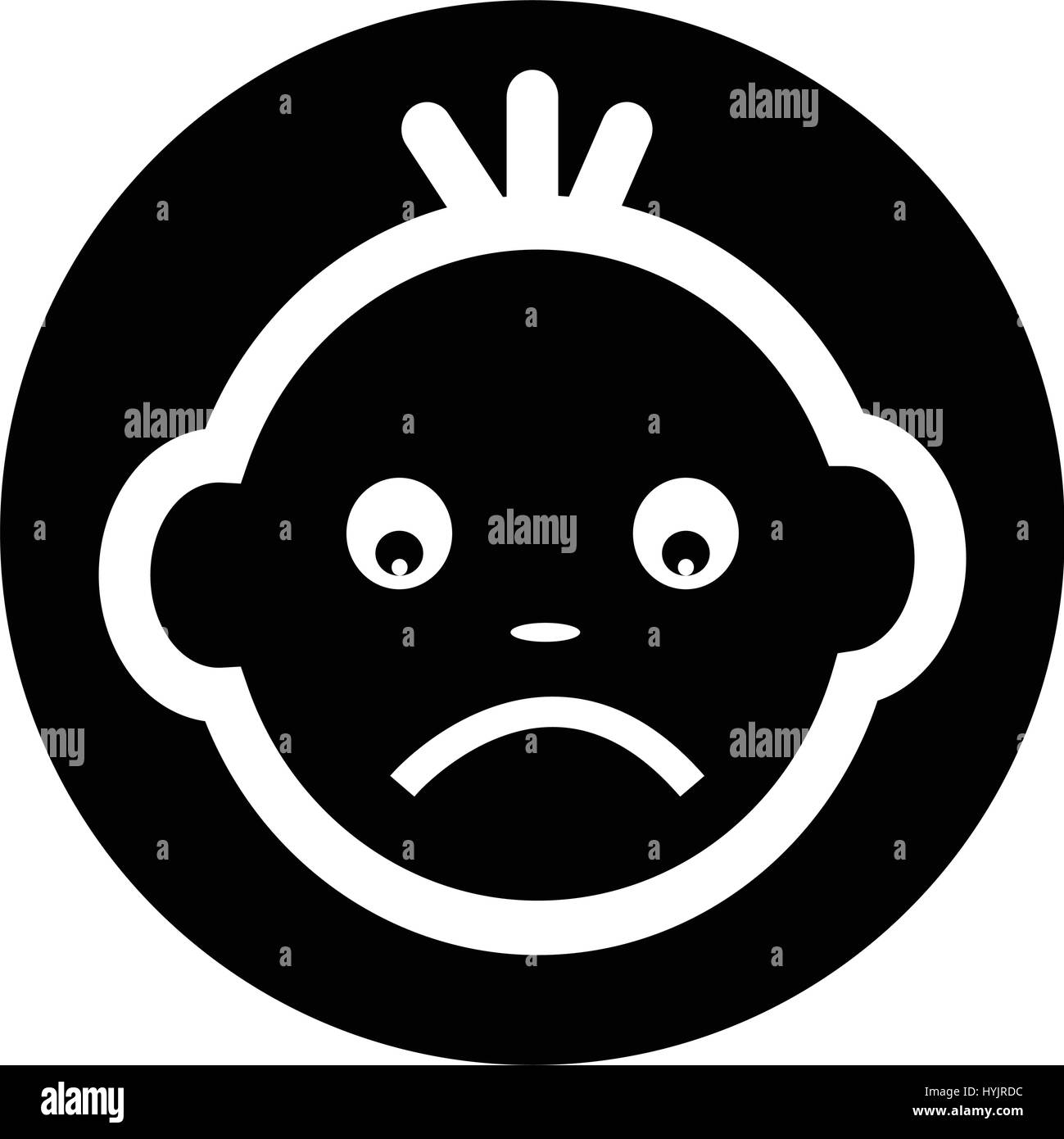 Baby Face Icon Stock Vector Image & Art - Alamy