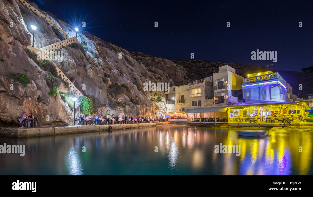 Xlendi, Gozo - Beautiful cozy summer night at Xlendi Bay, the nicest ...