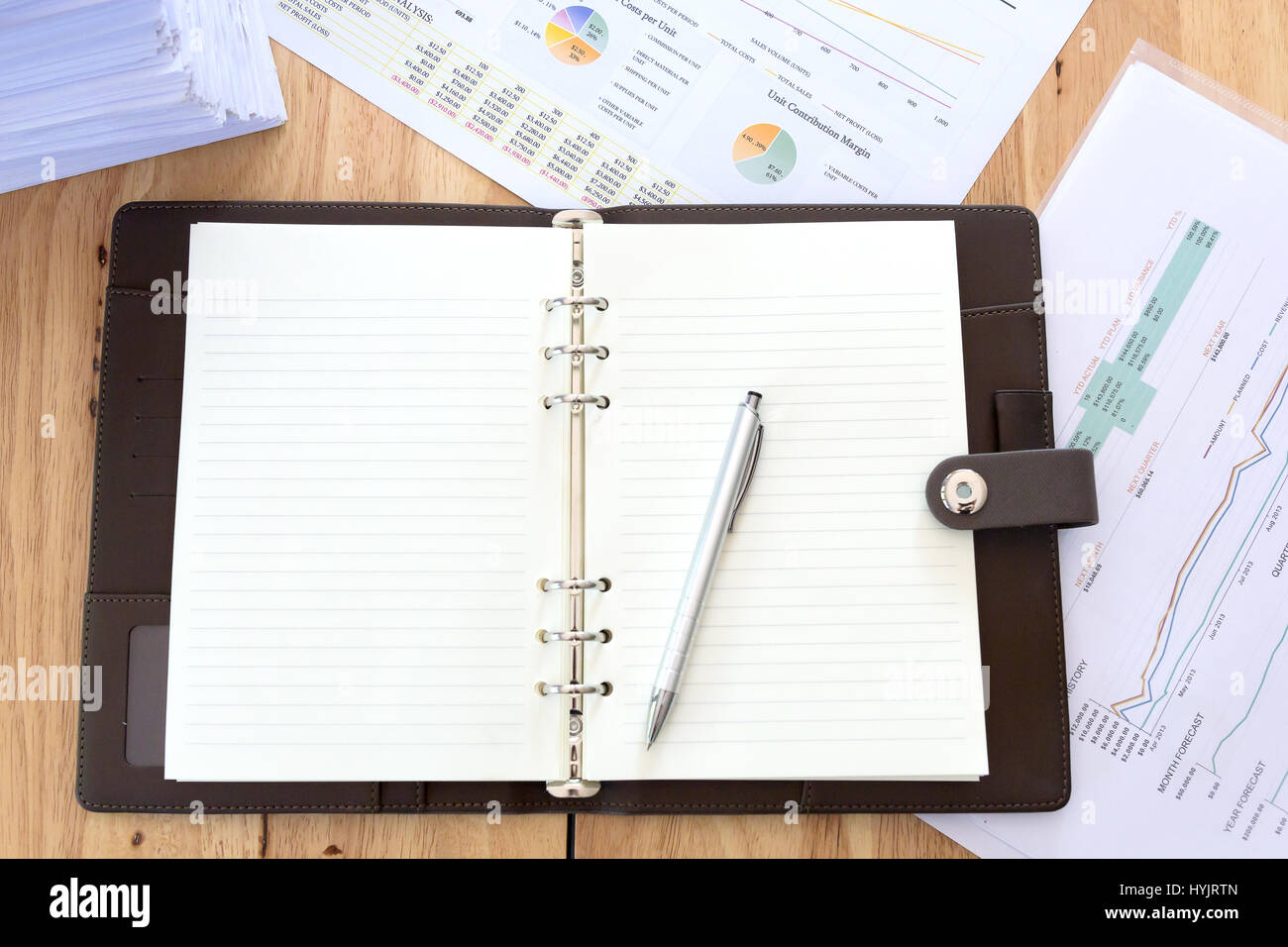 Image of business documents on workplace Stock Photo - Alamy
